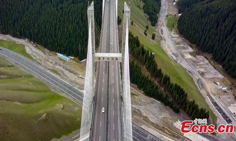Magnificent views of Guozigou Bridge in Xinjiang - Global Times