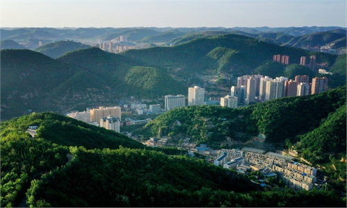 Aerial views of northwest China's Yan'an - Global Times