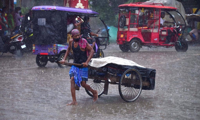 Heavy rain hits Assam, India - Global Times