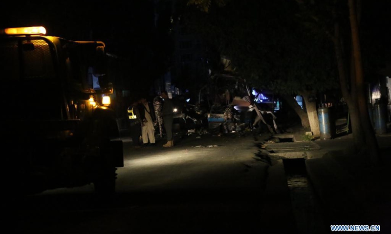 6 killed after bus hit by roadside bomb in Afghan capital - Global Times