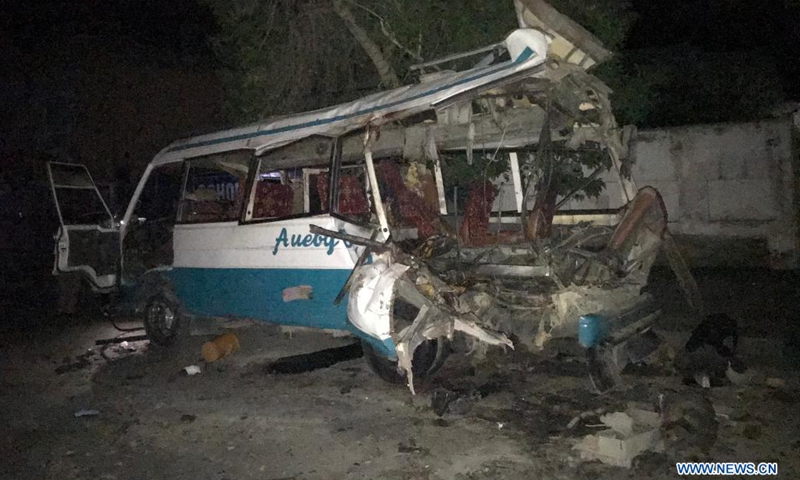 6 killed after bus hit by roadside bomb in Afghan capital - Global Times
