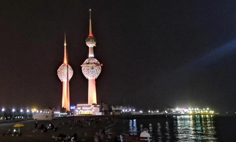 Night view of Kuwait City - Global Times