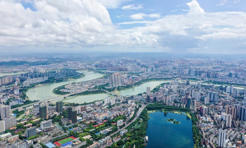 Aerial view of Nanning after rain - Global Times