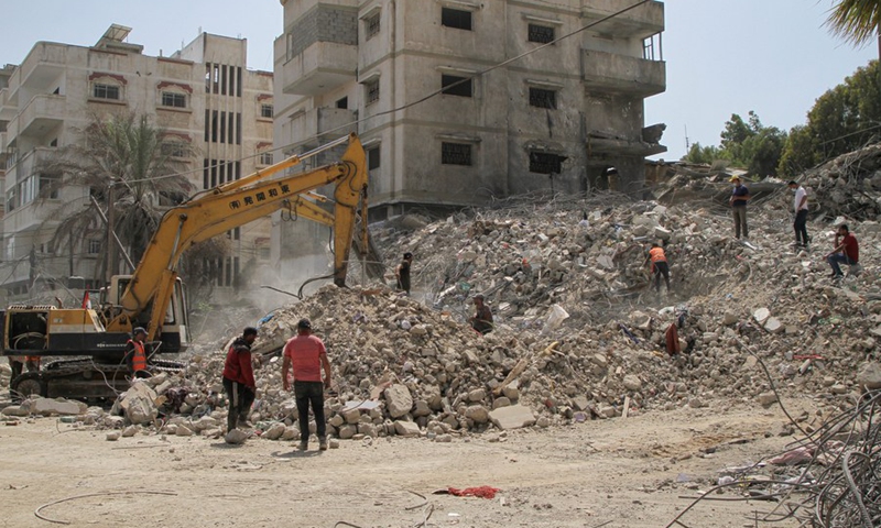 Building rubble recycled for rebuilding in Gaza - Global Times