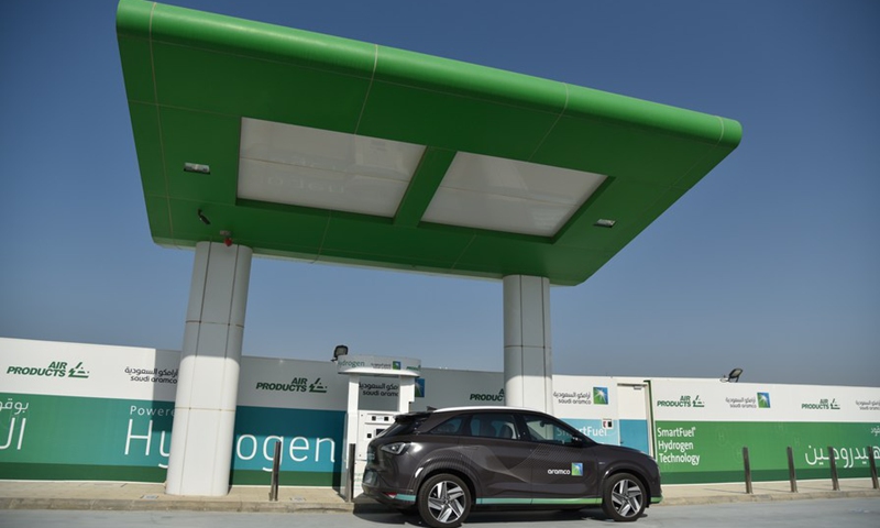 Saudi Arabia's 1st hydrogen fueling station - Global Times