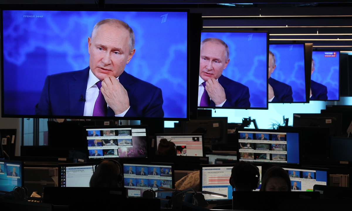 Putin talks to Russia - Global Times