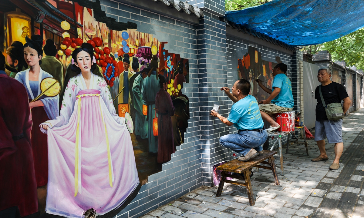 Graffiti of Tang Dynasty in Xi'an - Global Times