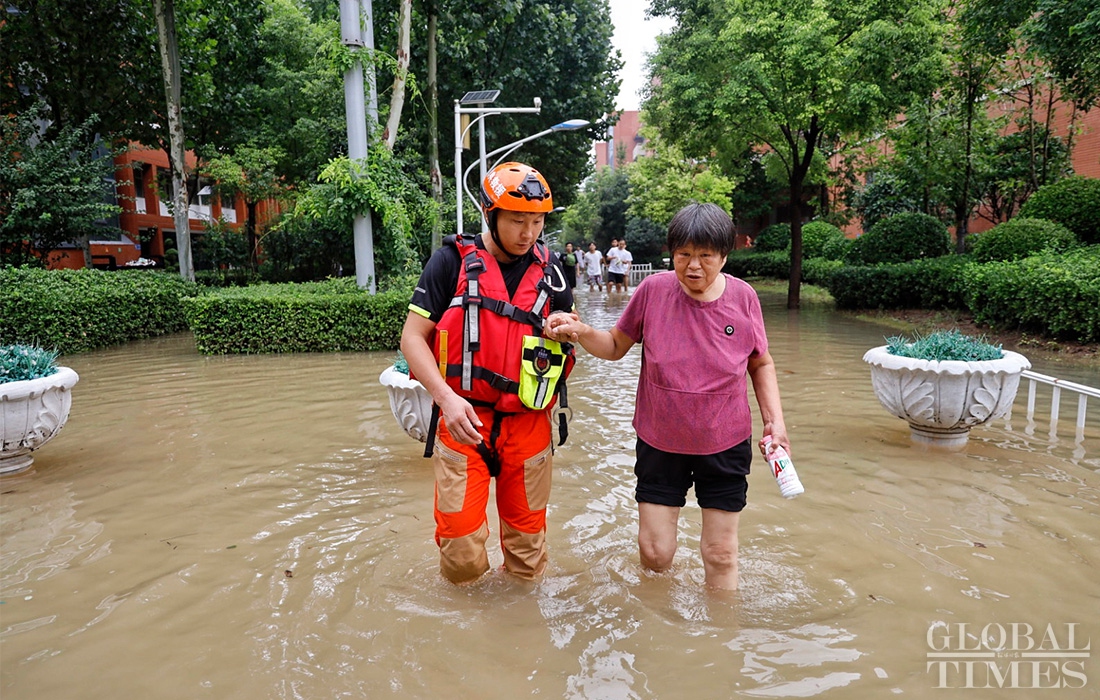Endian rescue team helps save elderly, children trapped in a university ...