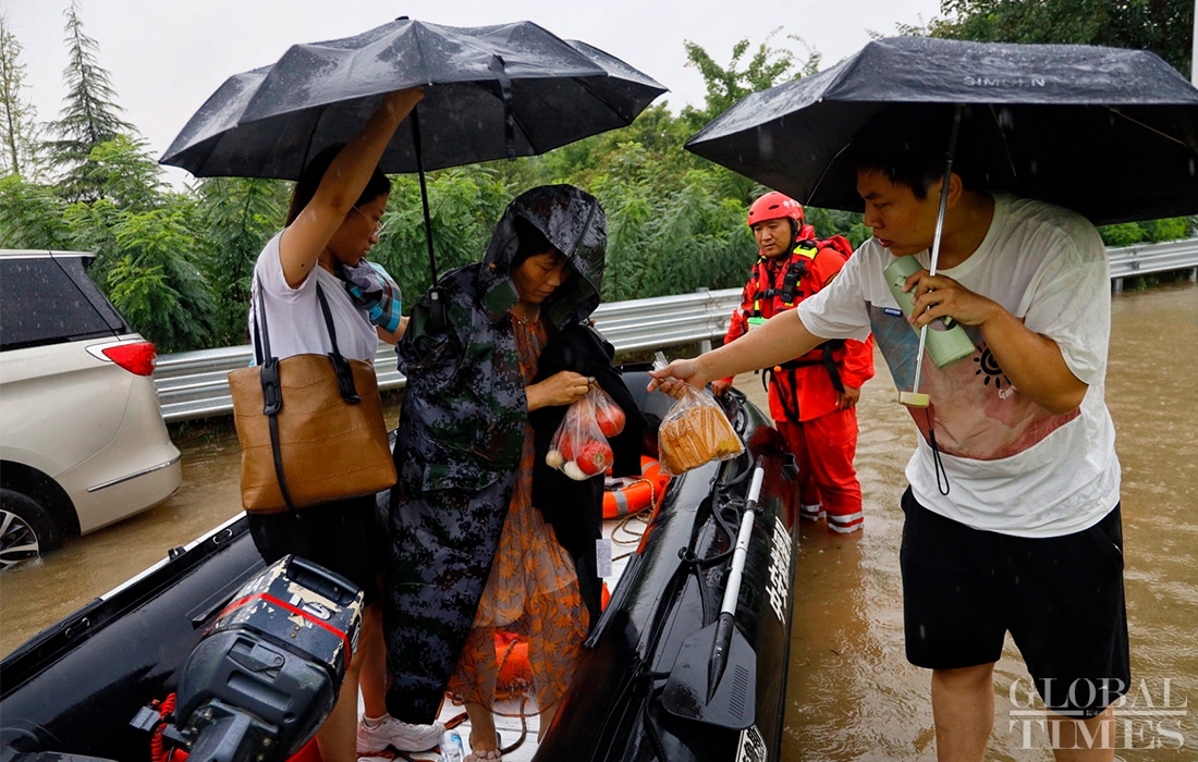 Endian rescue team helps save elderly, children trapped in a university ...