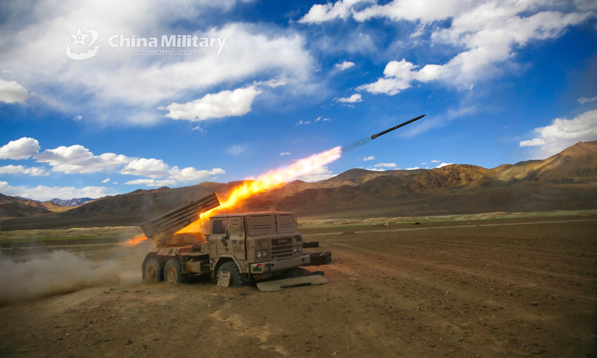 Long-range rockets launched at mock targets - Global Times