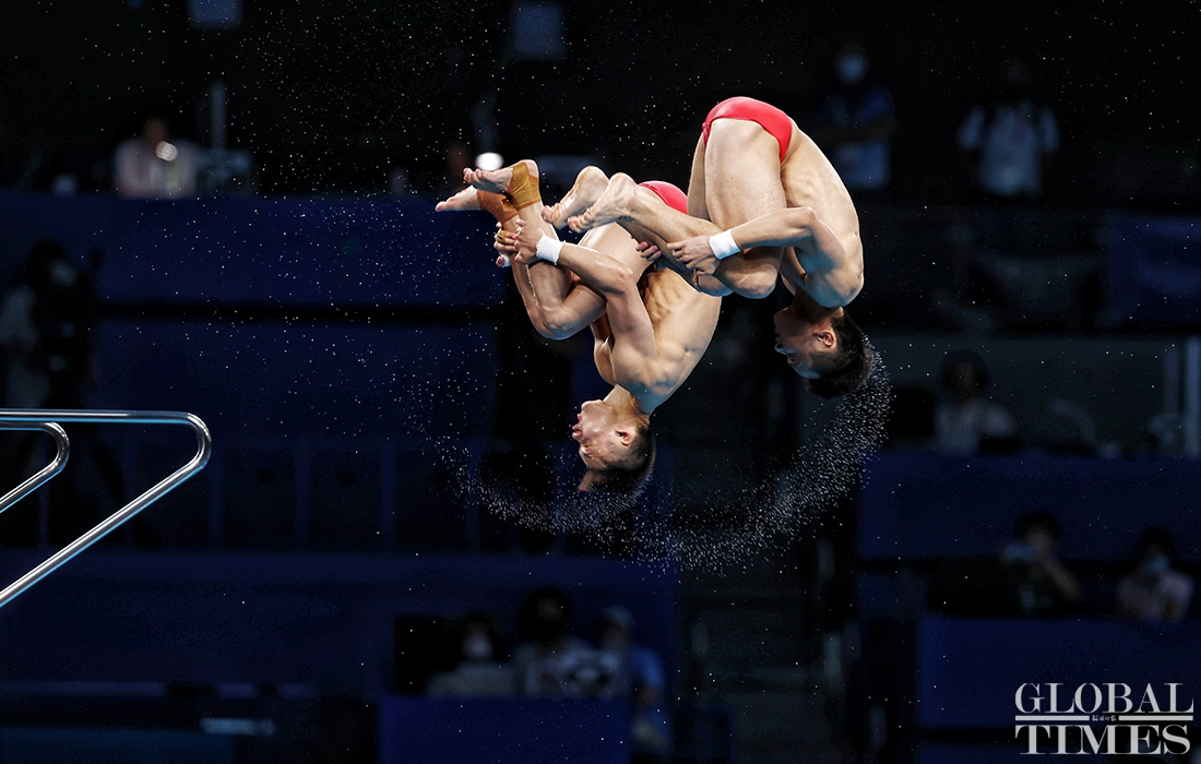 China wins silver in men's 10m synchronised platform diving - Global Times