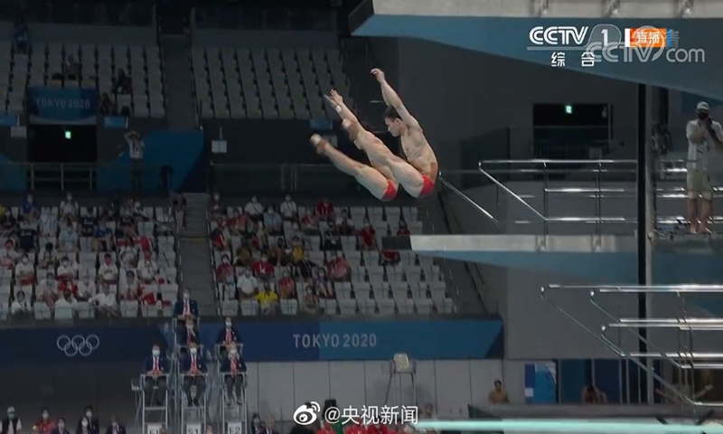 China wins men's synchronised 3m springboard gold at Tokyo Olympics ...