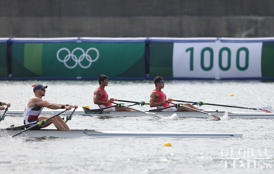 China wins first Olympic medal in men's scull event in Tokyo - Global Times
