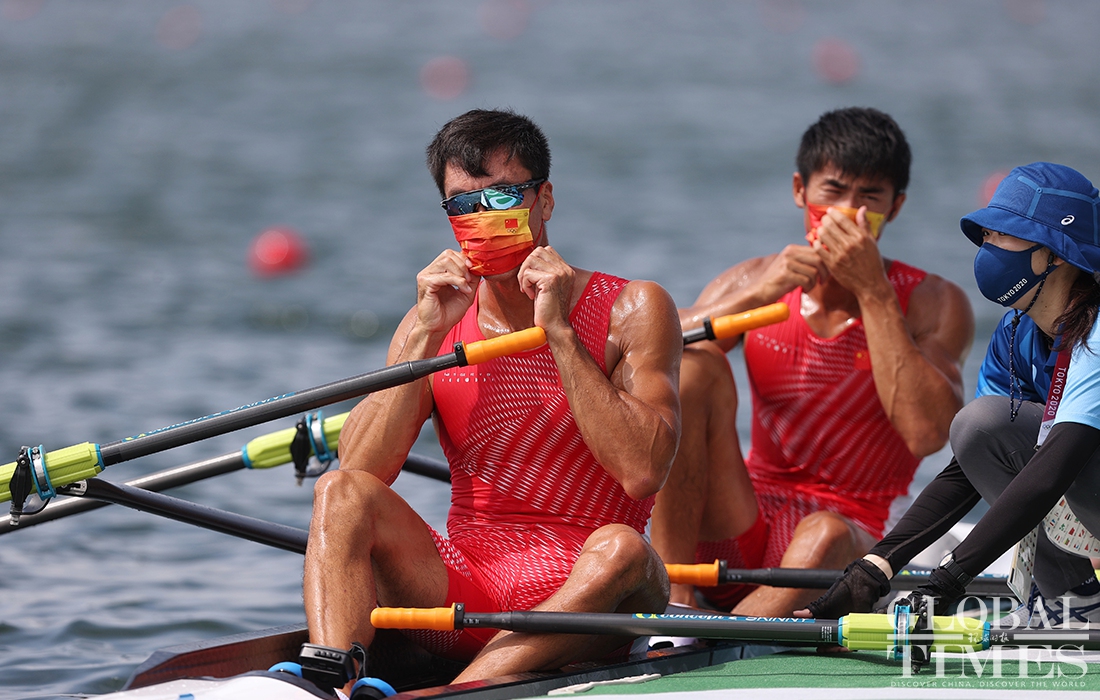 China wins first Olympic medal in men's scull event in Tokyo - Global Times