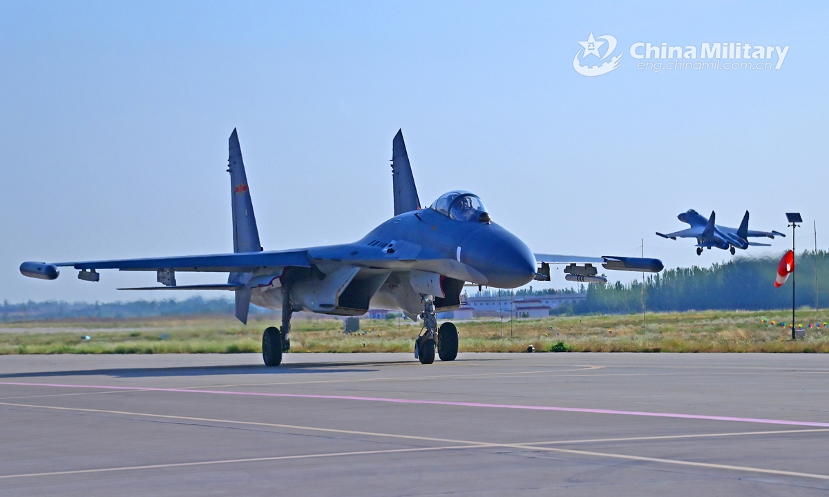 PLA Western Theater Command's fighter jets engage in flight training ...