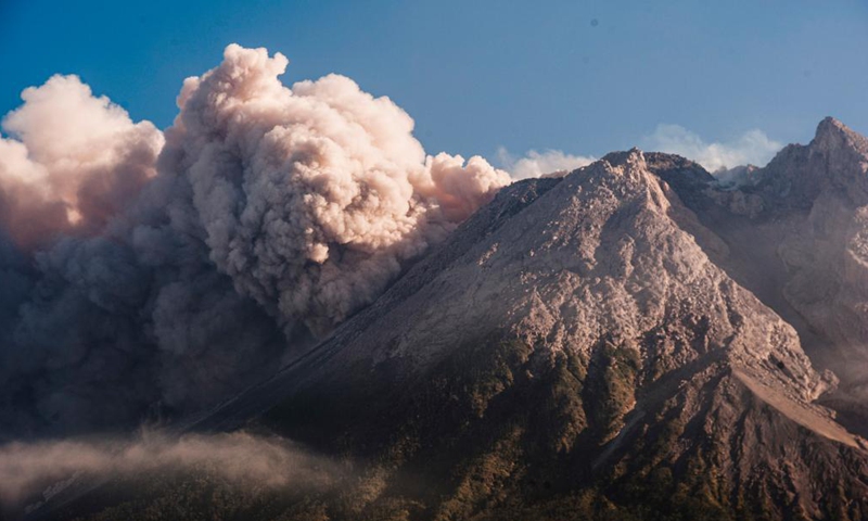 Indonesia's Mount Merapi spews volcanic materials - Global Times