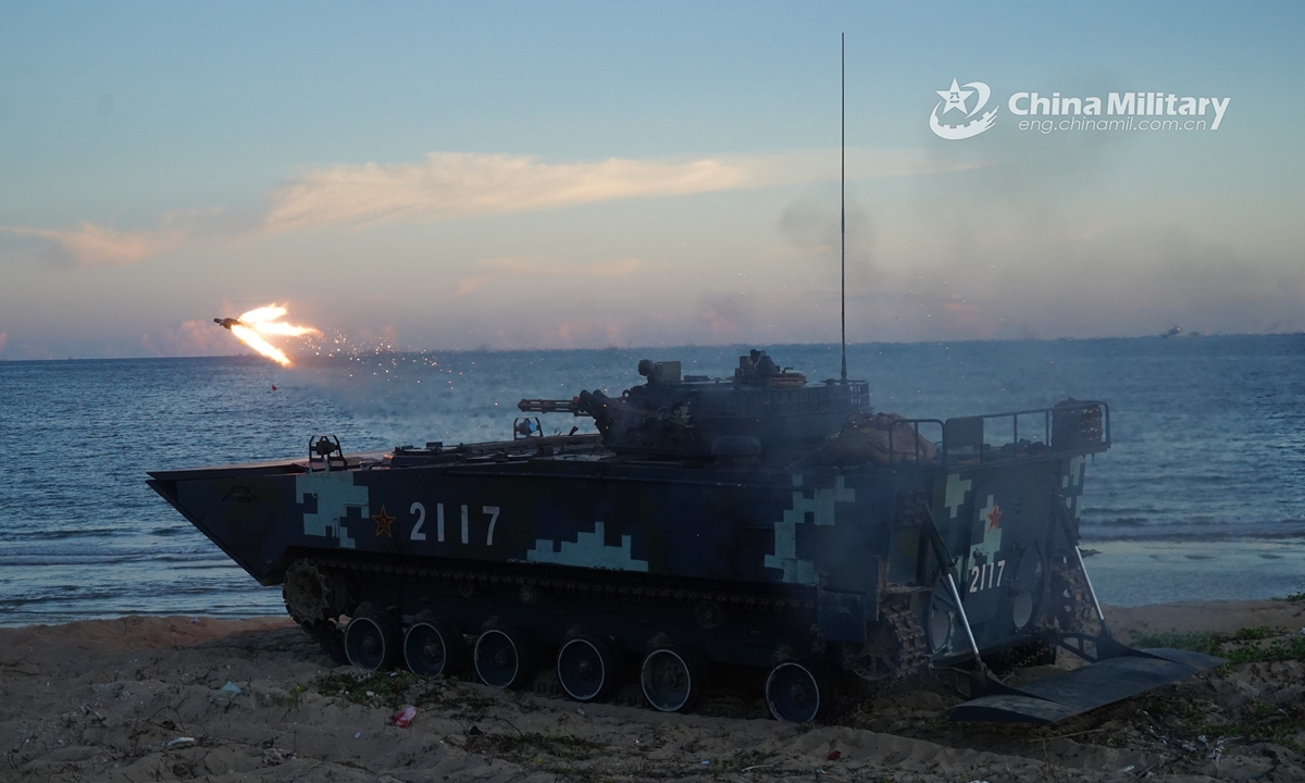 PLA Marine Corps' brigade conducts training to boost combat capacity ...