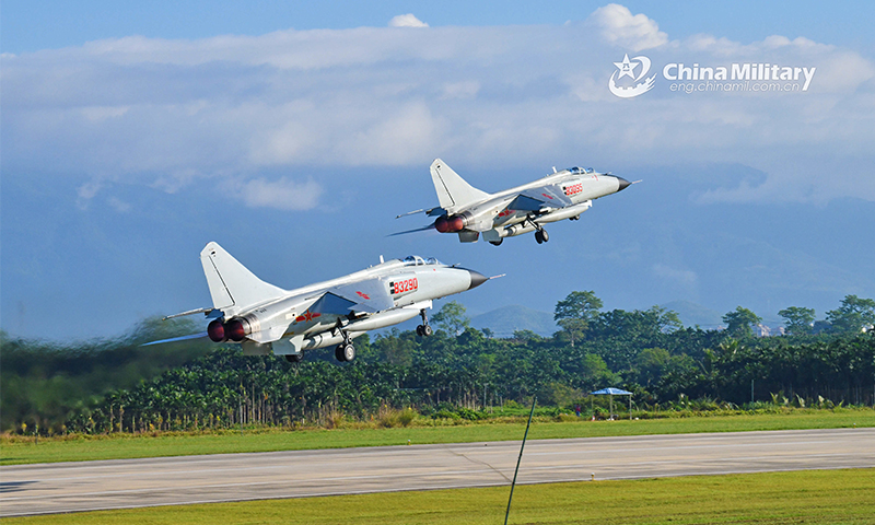 Fighter jets take off for round-the-clock training - Global Times