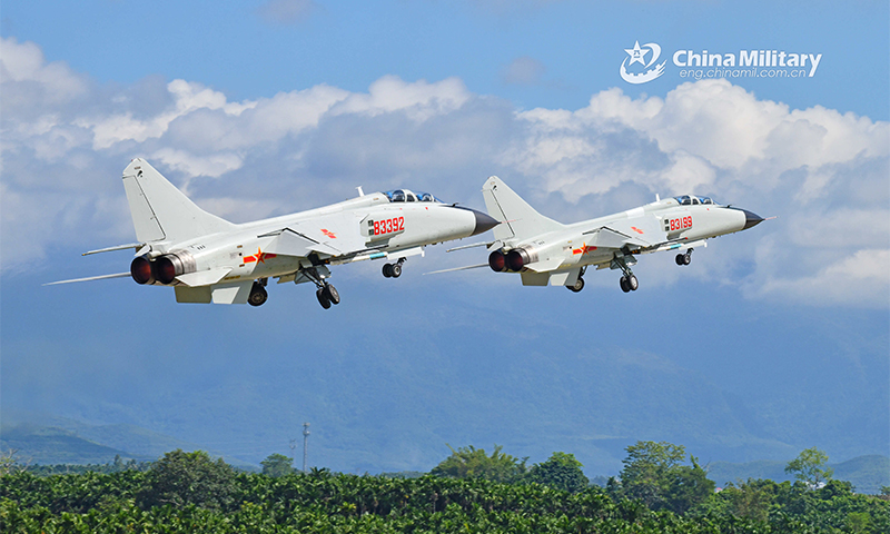 Fighter jets take off for round-the-clock training - Global Times