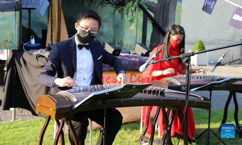 Outdoor Chinese music performance held in Dublin, Ireland - Global Times