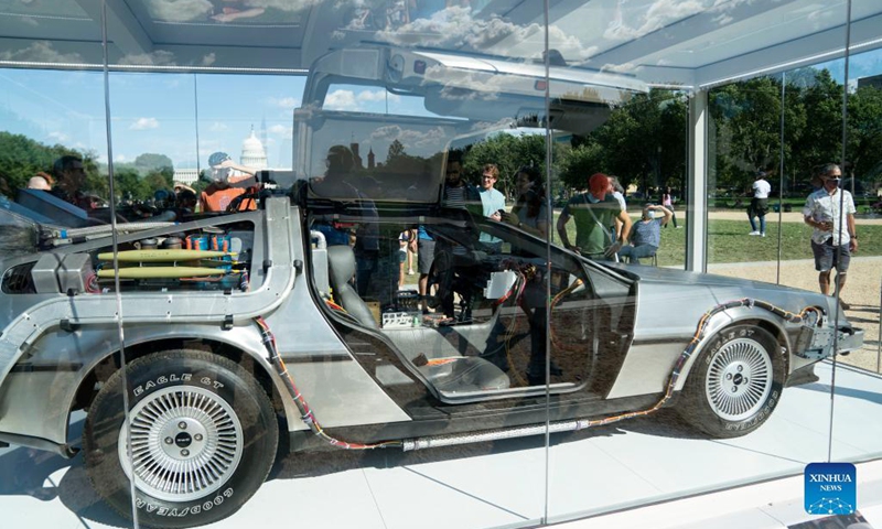 DMC-12 "Time Machine" car displayed in Washington, D.C. - Global Times