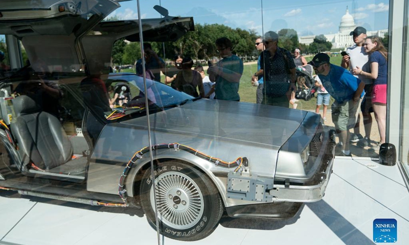 DMC-12 "Time Machine" car displayed in Washington, D.C. - Global Times