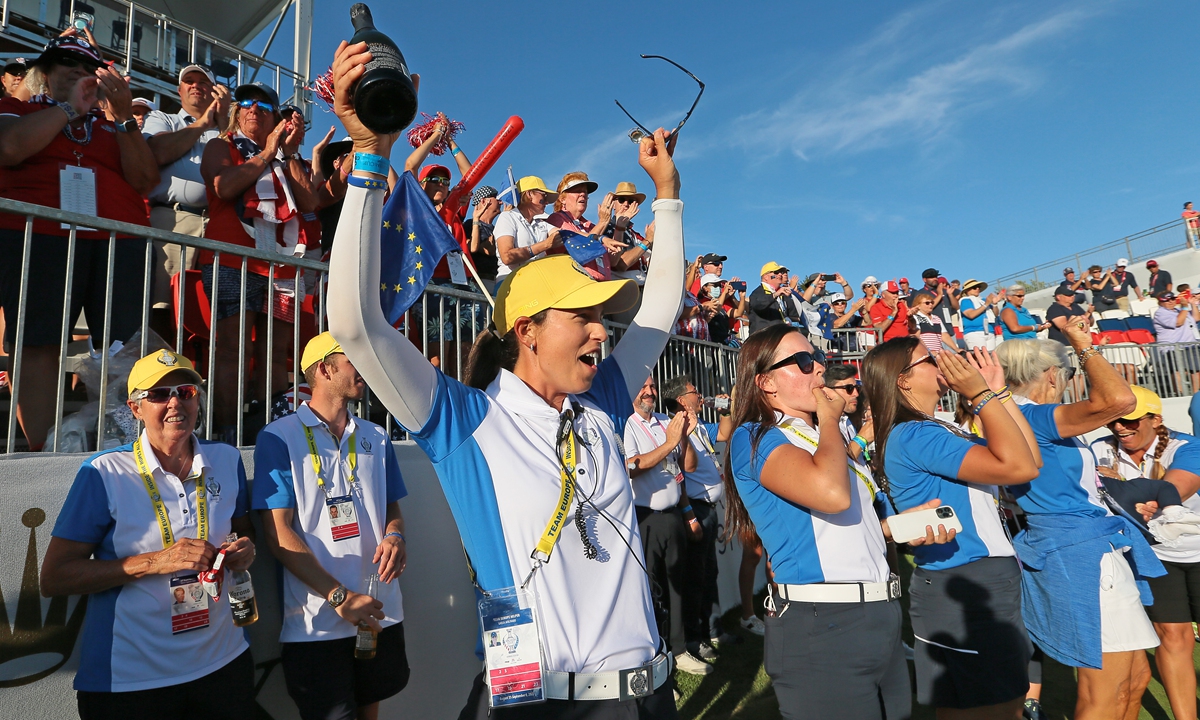Europe retain Solheim Cup - Global Times