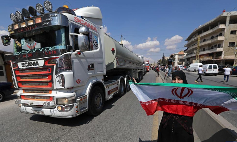 Lebanon receives tanker trucks carrying Iranian oil - Global Times