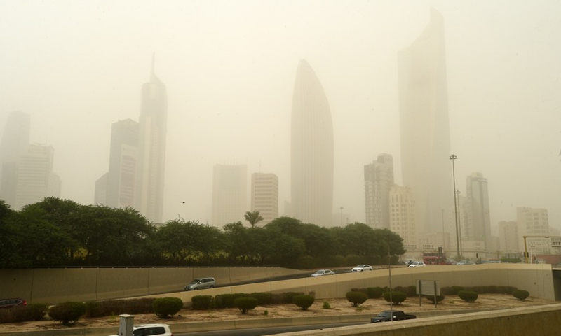 Heavy sand storm engulfs Kuwait - Global Times