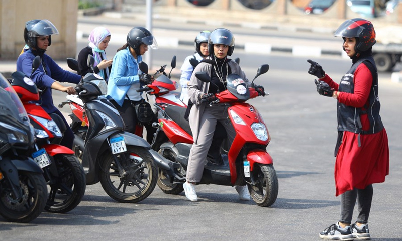 Egyptian women get on wheels to break taboo - Global Times