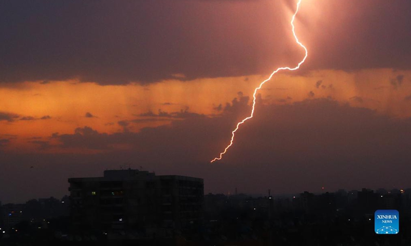 In pics: lightning over Cairo - Global Times