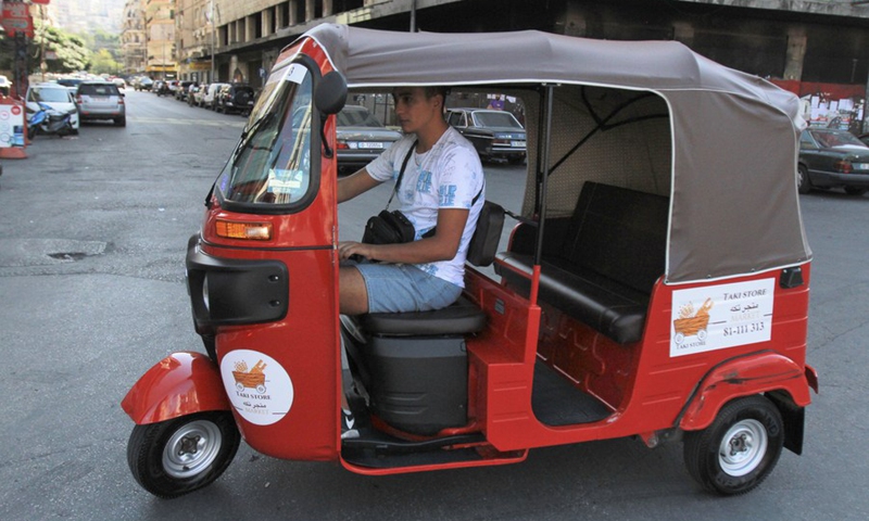 Tuk-tuks become more popular in Lebanon amid taxi fare rise - Global Times