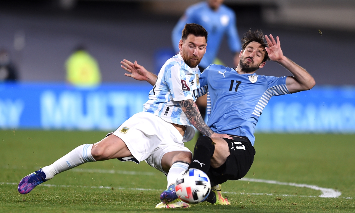 Argentina thrash Uruguay - Global Times