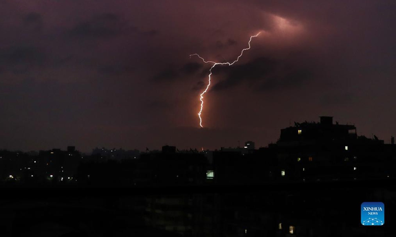 In pics: lightning over Cairo - Global Times