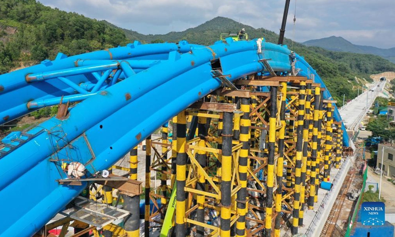 Beizitou grand bridge in Guangdong finishes tied-arch closure - Global ...