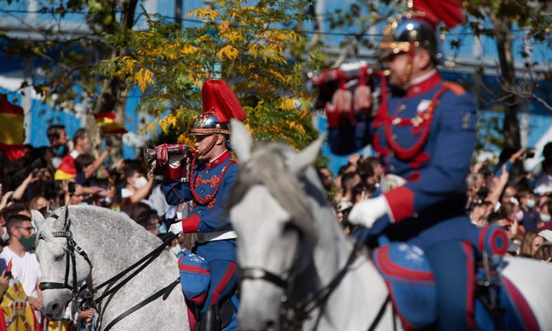 Spain celebrates National Day with military parade - Global Times
