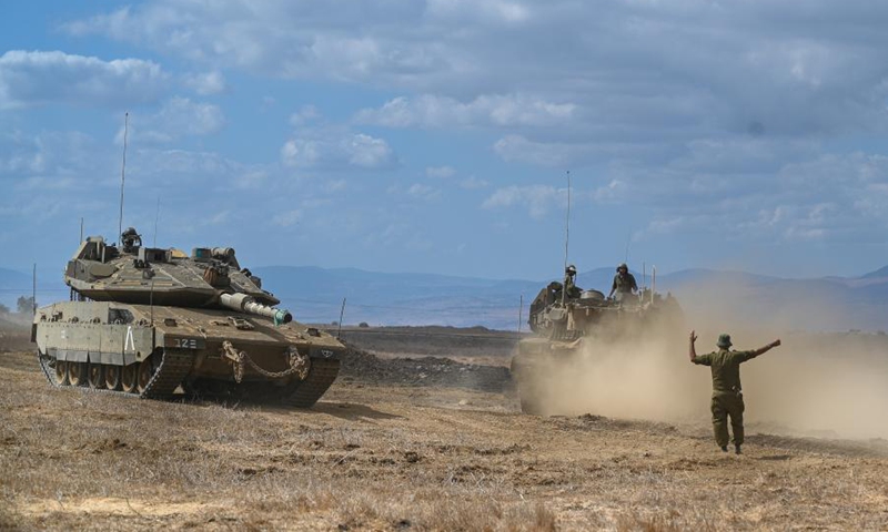 Israel conducts military exercise in Golan Heights - Global Times