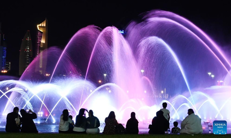 Fountain show in Kuwait City - Global Times