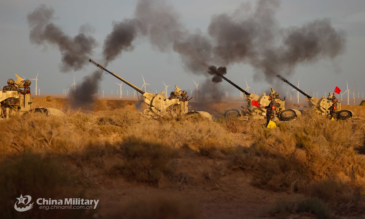Air defense brigade holds live-fire exercise - Global Times