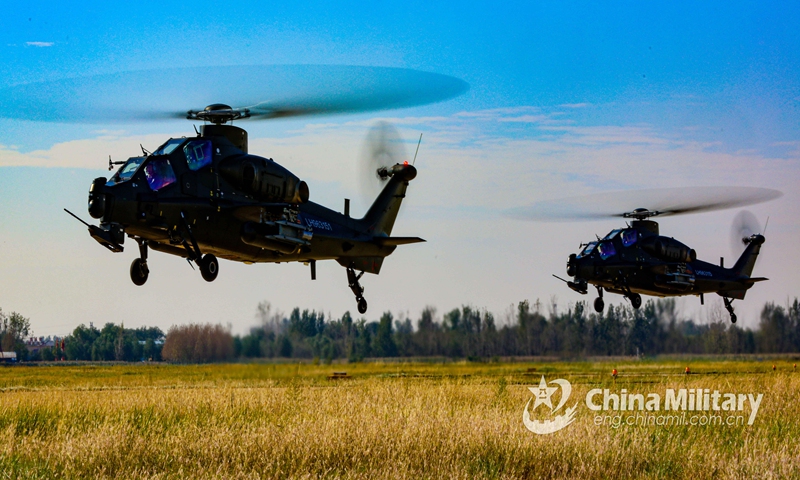 Army aviation troops conduct flight training - Global Times