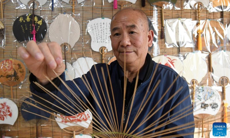 Making of Guilin bamboo circular fan in S China's Guangxi - Global Times