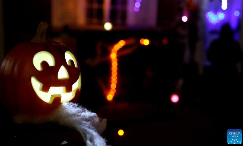Halloween decorations in London, Britain - Global Times