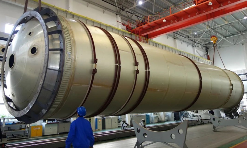 China rolls out largest integrally formed propellant tank bottom of new ...