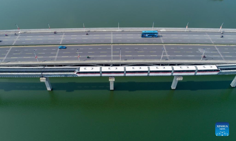 Wuhu in east China's Anhui officially unveils its first monorail line ...