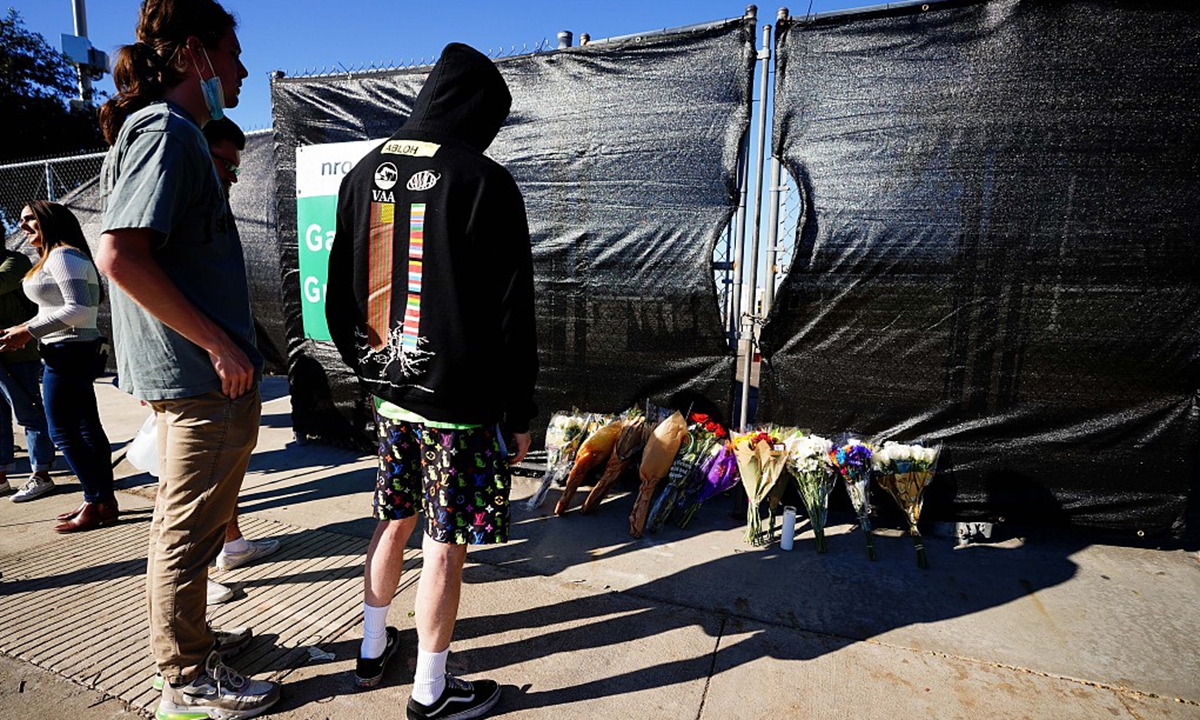 Death toll of U.S. Houston concert stampede rises to 9 - Global Times