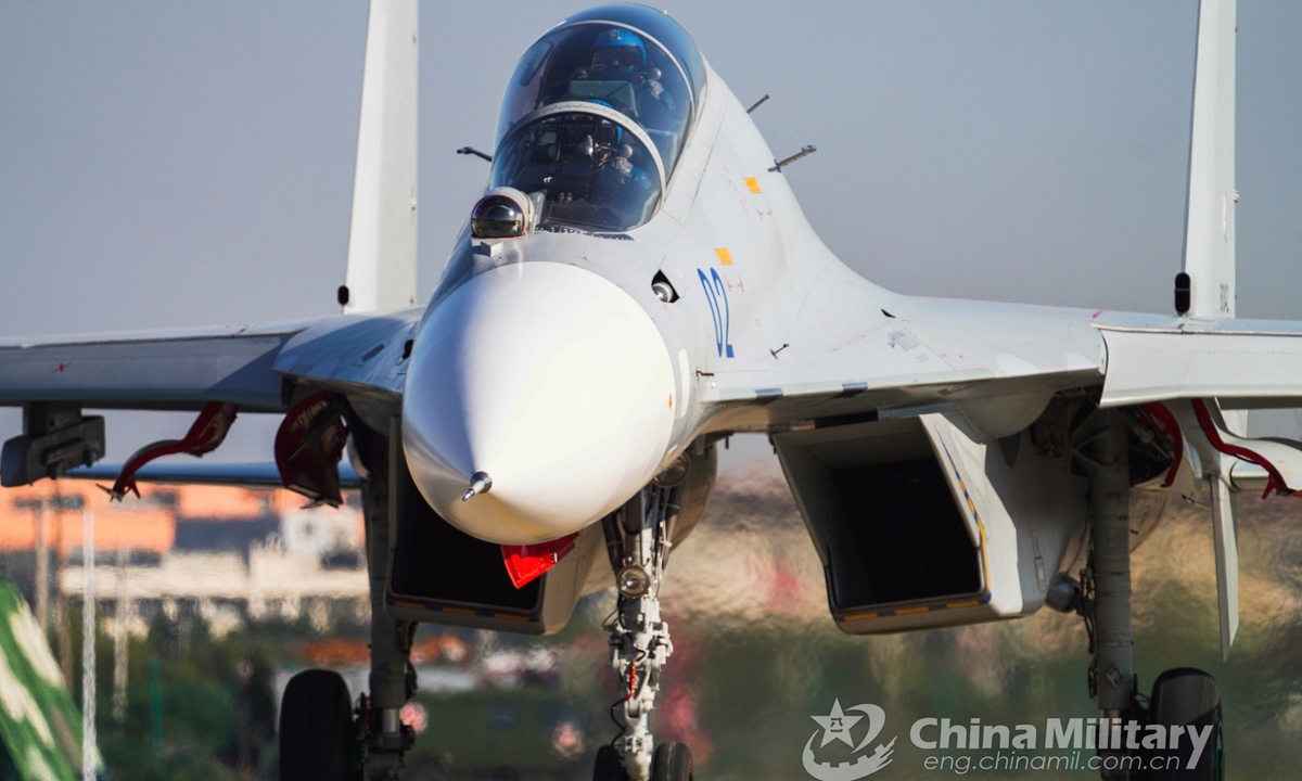 Naval aviation brigade organizes 24-hour flight training - Global Times