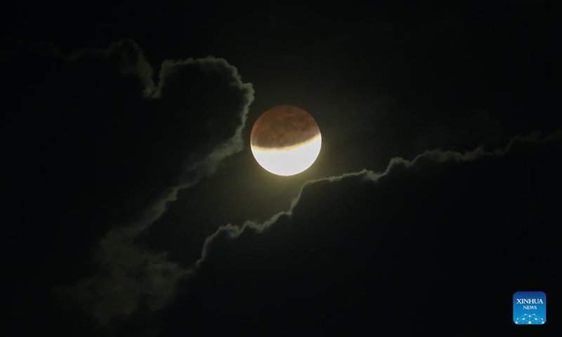 In pics: Lunar eclipse around world - Global Times