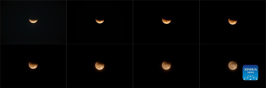 In pics: Lunar eclipse around world - Global Times