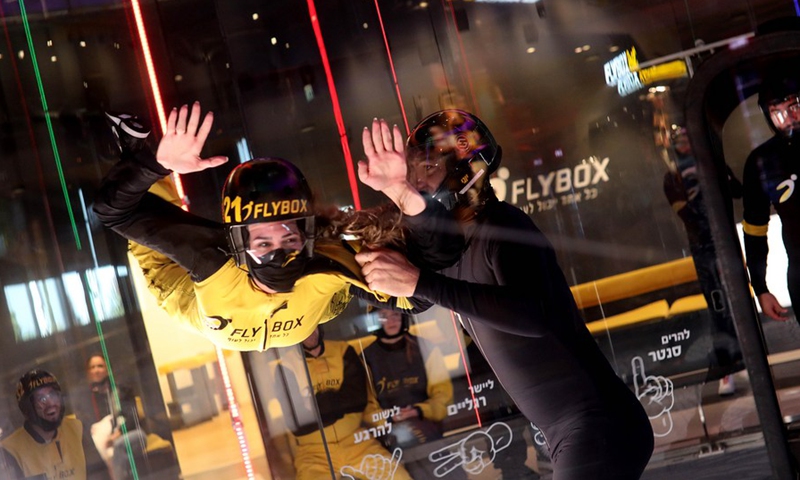 Indoor skydiving in vogue in Israel - Global Times