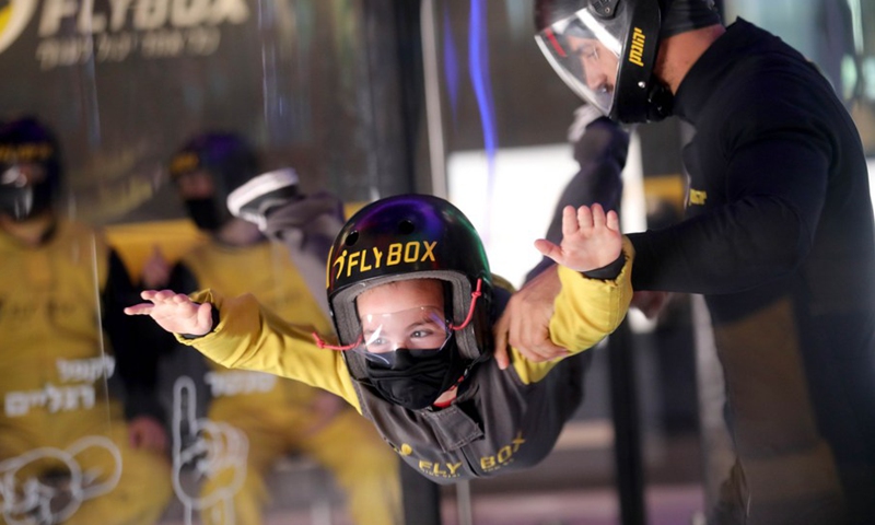 Indoor skydiving in vogue in Israel - Global Times